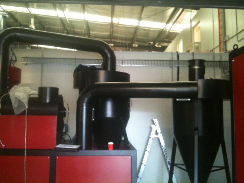 Coffee Roaster cyclones - InSkip Dust and Fume Extraction