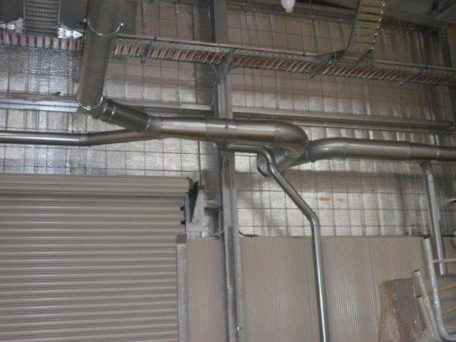 Dust control extraction system ducting - InSkip Dust and Fume Extraction