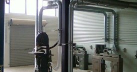 Wood work shop extraction system with floor sweep unit - InSkip Dust ...