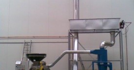 small coffee roaster with cyclone and afterburner being installed ...